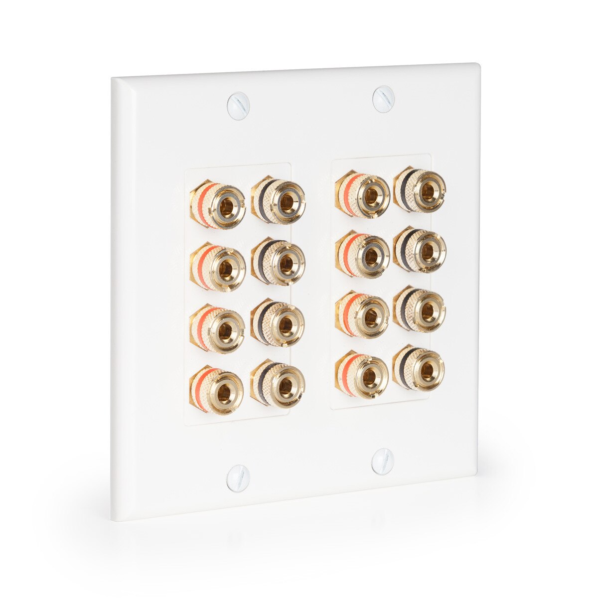 Eight Pair Binding Post Wall Plate | HTD