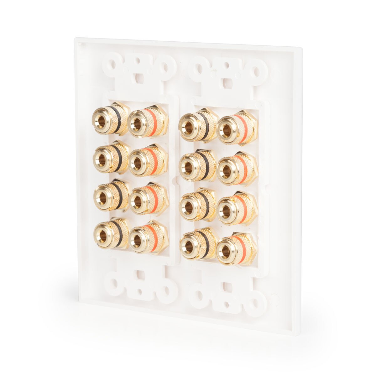 Eight Pair Binding Post Wall Plate | HTD